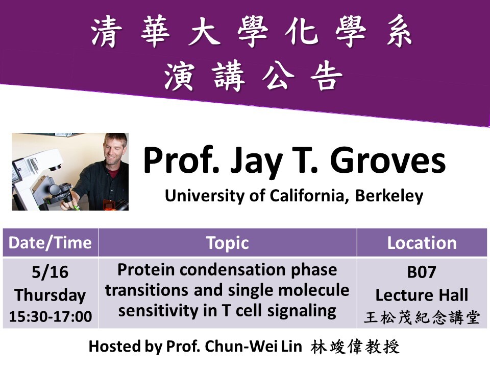 05/16 Prof. Jay T. Groves - Protein condensation phase transitions and ...